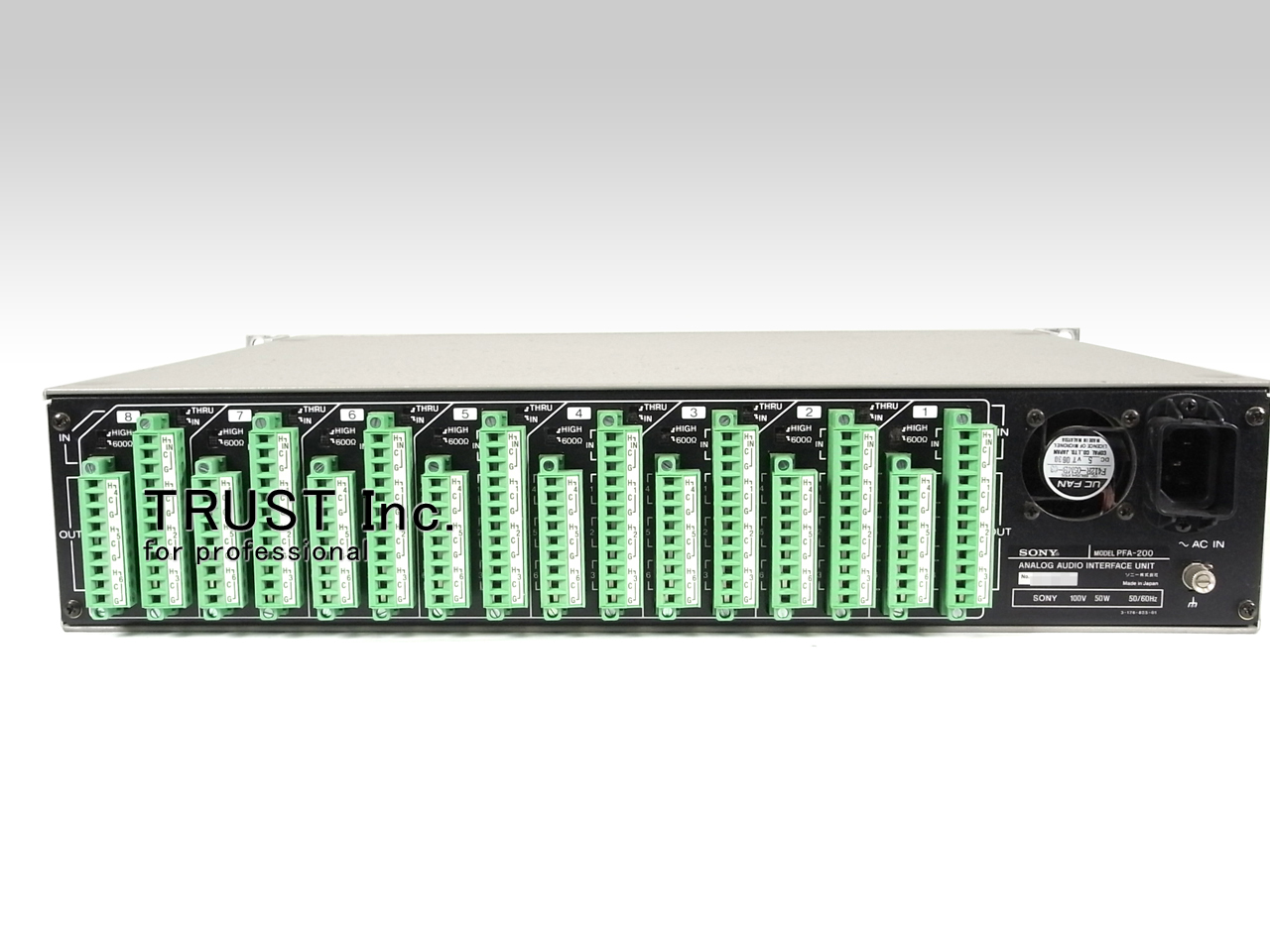 PFA-200 / ANALOG AUDIO INTERFACE【中古放送用・業務用 映像機器・音響機器の店 - トラスト株式会社】