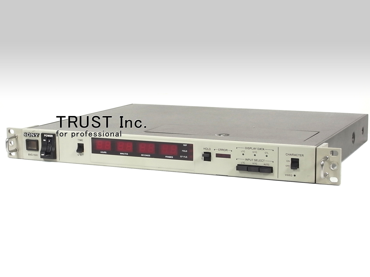 BVG-1500 / Timecode Reader【中古放送用・業務用 映像機器・音響機器の店 - トラスト株式会社】