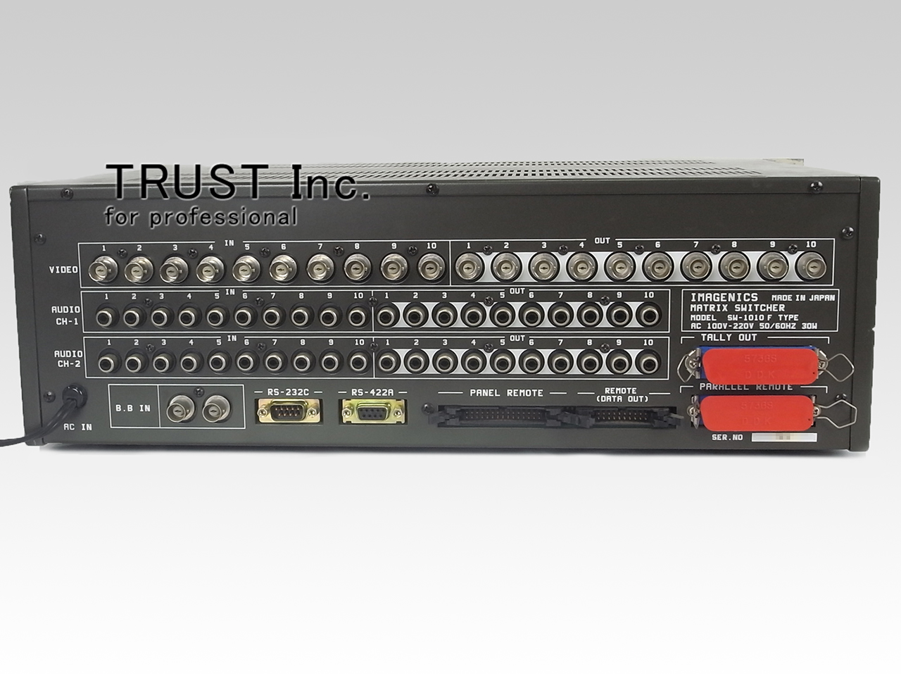 SW-1010 / Matrix Switcher【中古放送用・業務用 映像機器・音響機器の店 - トラスト株式会社】