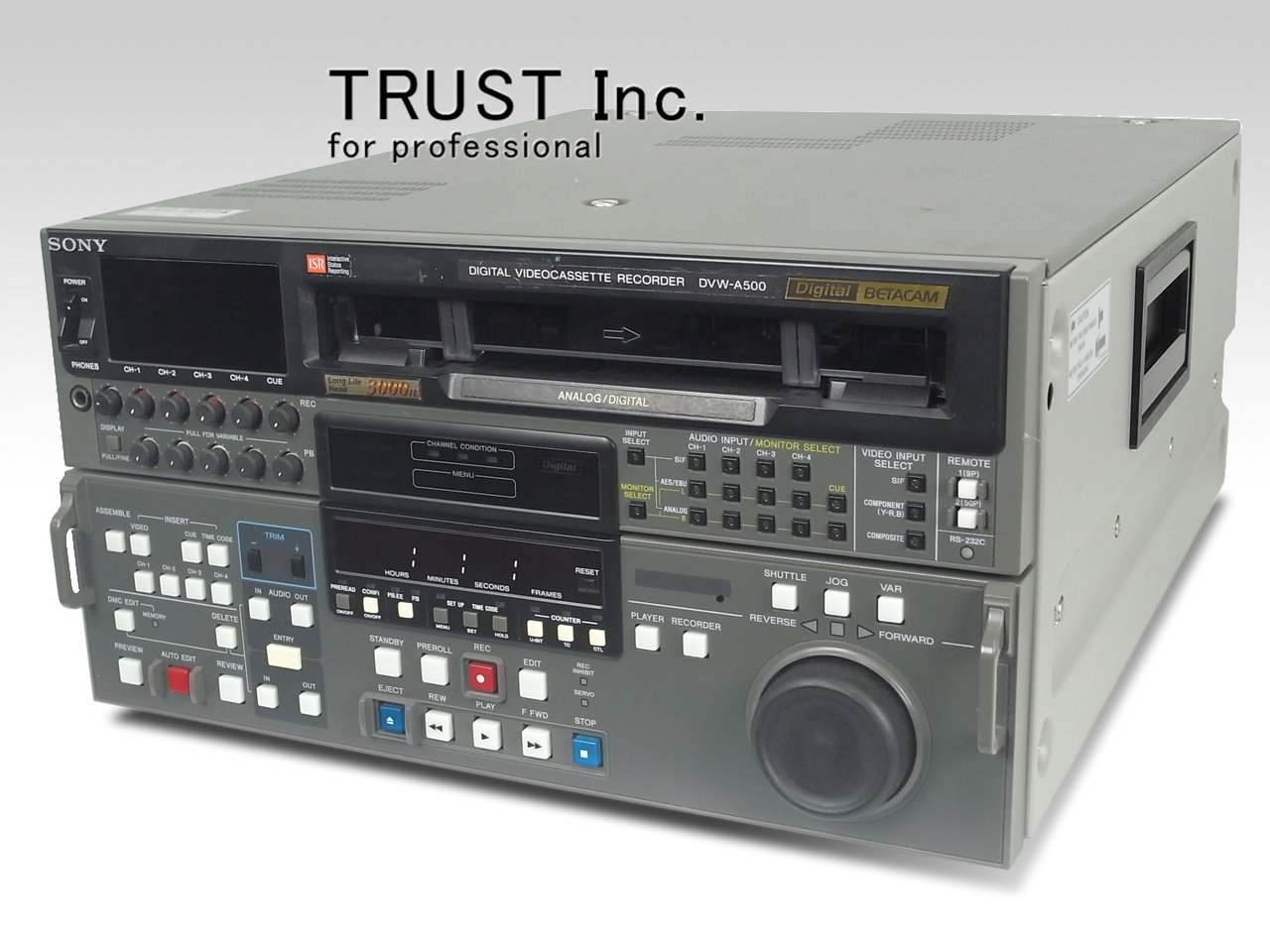 DVW-A500 / Digital BETACAM Recorder【中古放送用・業務用 映像機器・音響機器の店 - トラスト株式会社】