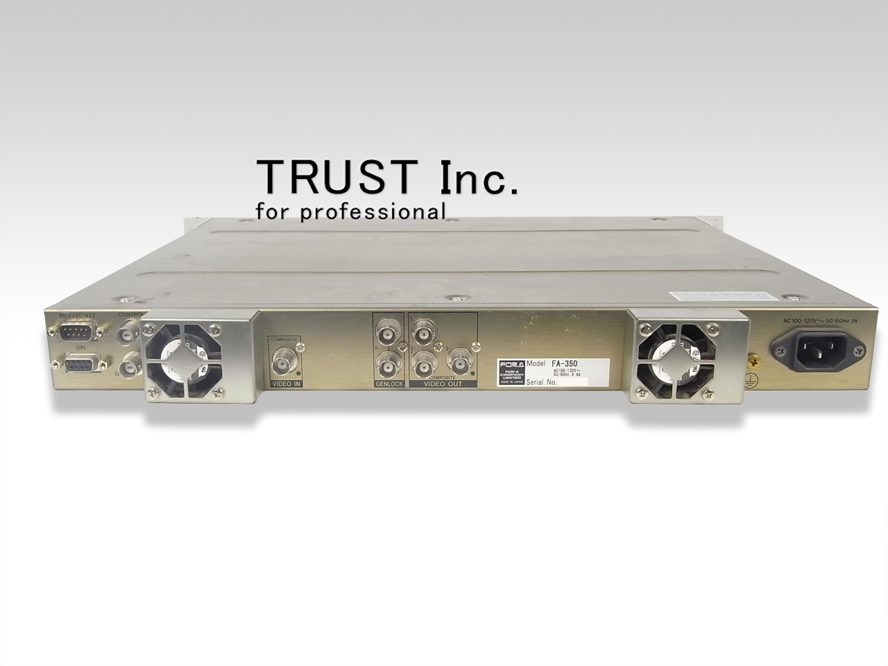 FA-350 / Digital TimeBase Corrector【中古放送用・業務用 映像機器・音響機器の店 - トラスト株式会社】