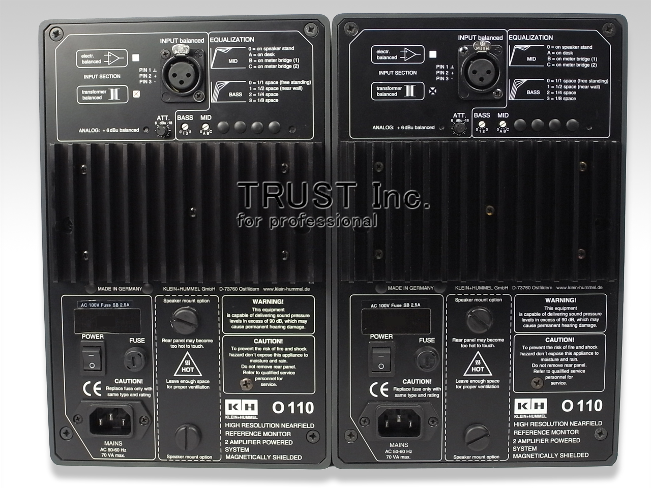 O110 / Active Studio Monitor【中古放送用・業務用 映像機器・音響機器の店 - トラスト株式会社】