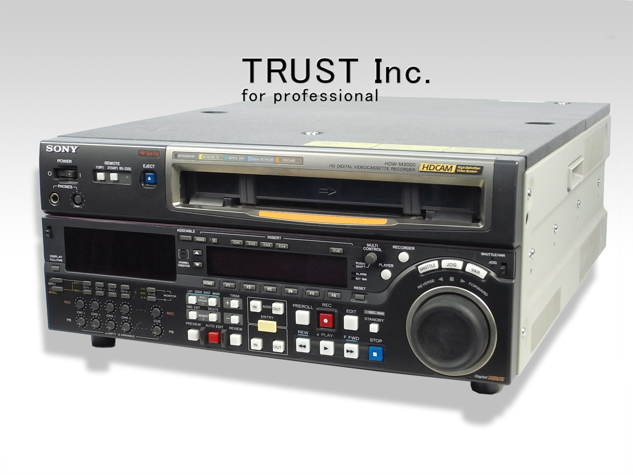 HDW-M2000 / HDCAM Recorder【中古放送用・業務用 映像機器・音響機器の店 - トラスト株式会社】