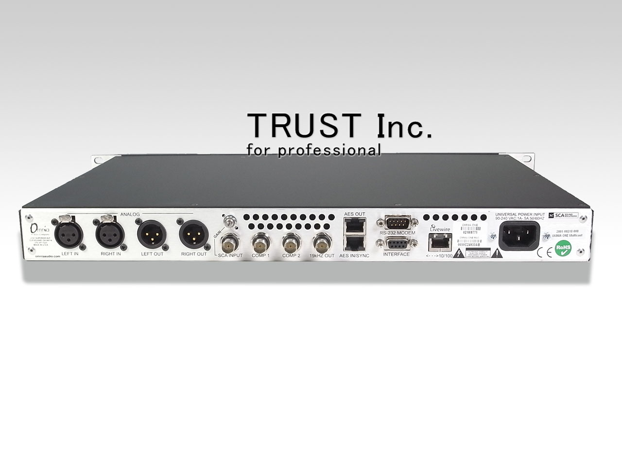 Omnia ONE / Stereo Audio Processor【中古放送用・業務用 映像機器・音響機器の店 - トラスト株式会社】