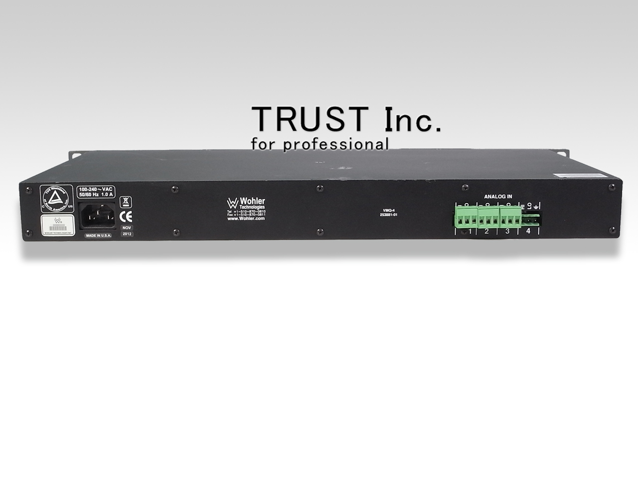 VMQ-4 / AUDIO MONITOR PANEL【中古放送用・業務用 映像機器・音響機器の店 - トラスト株式会社】