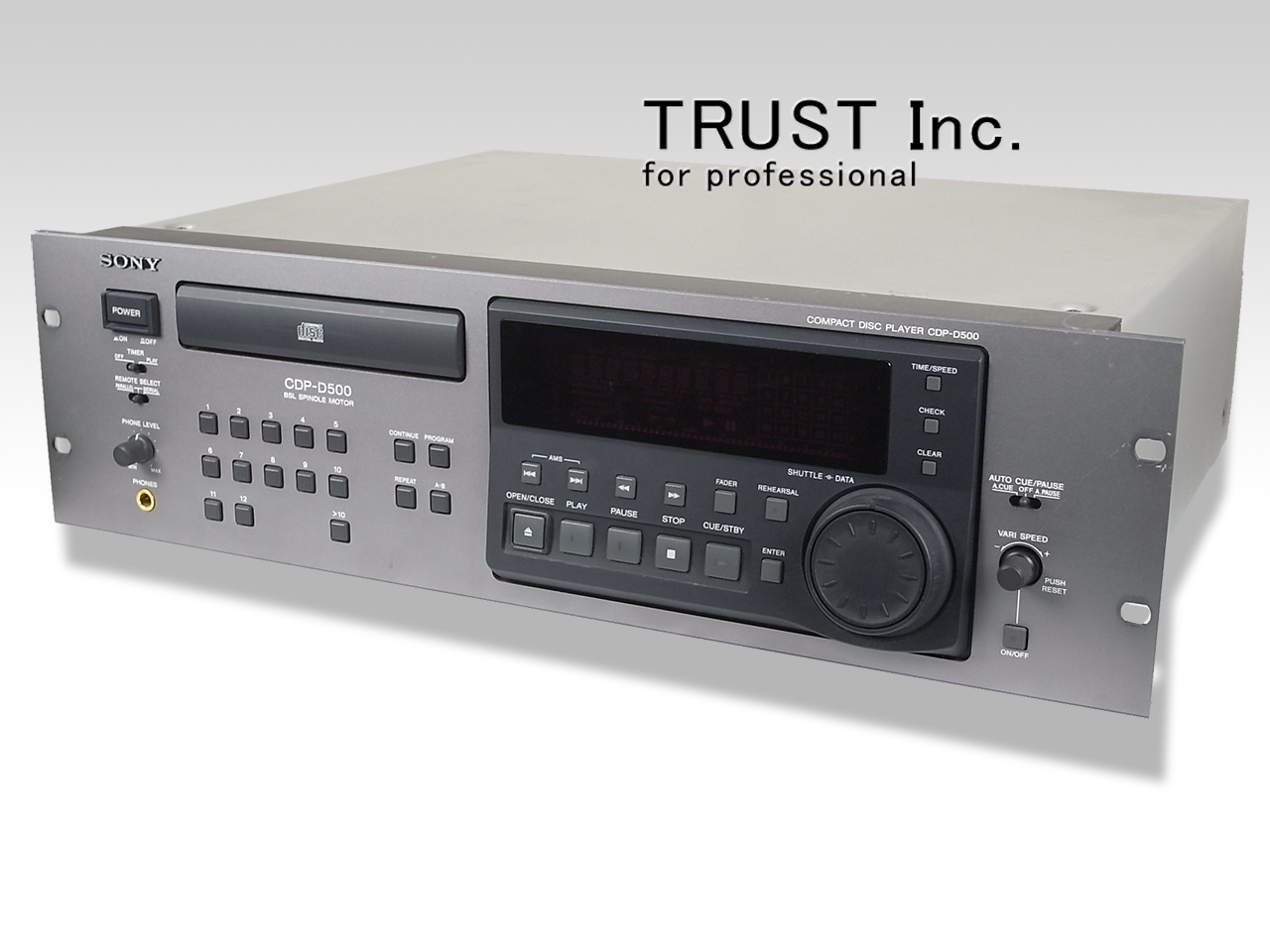 CDP-D500 / CD PLAYER【中古放送用・業務用 映像機器・音響機器の店 - トラスト株式会社】