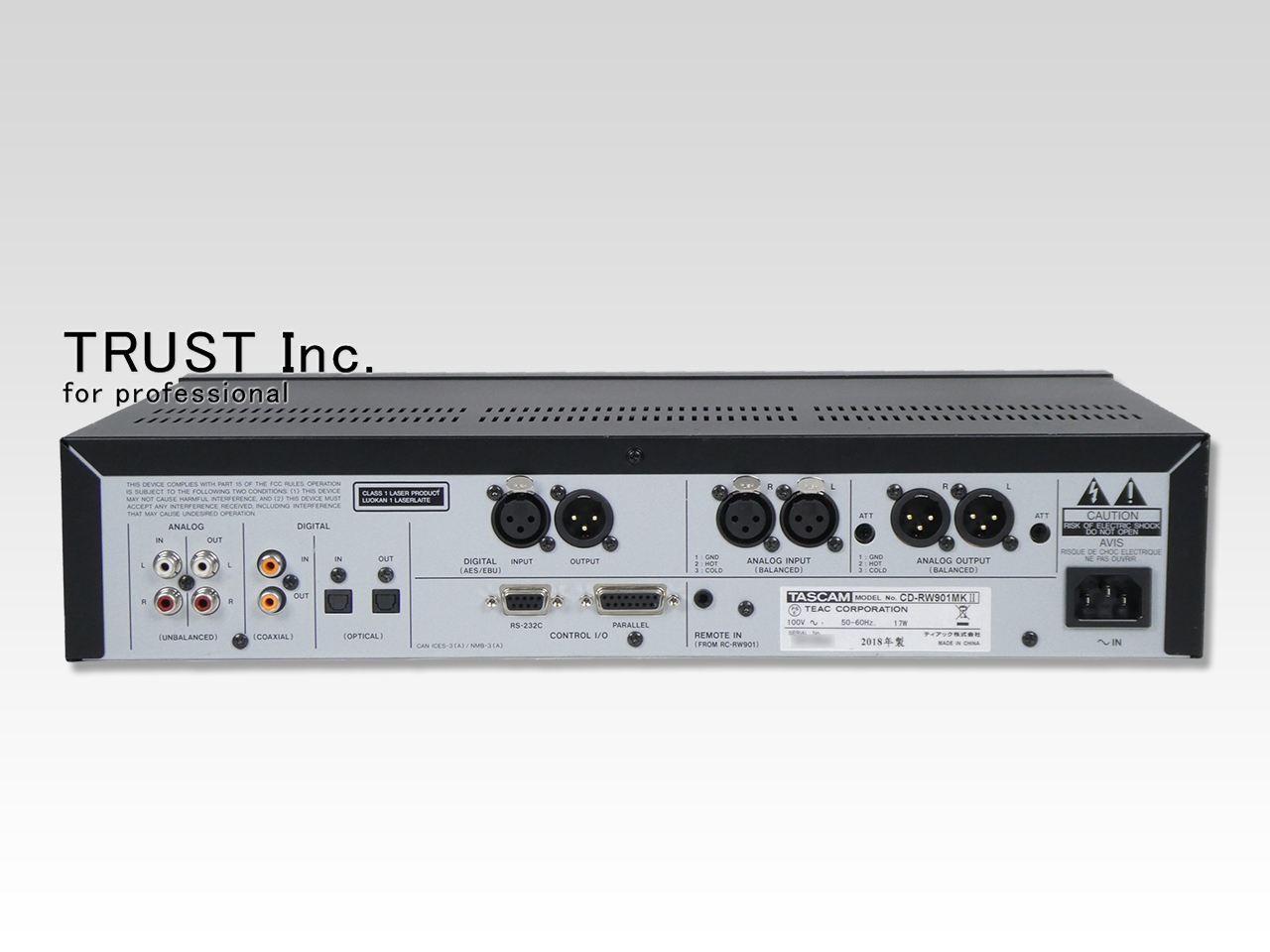 CD-RW901MKII / CD REWRITABLE RECORDER【中古放送用・業務用 映像機器・音響機器の店 - トラスト株式会社】