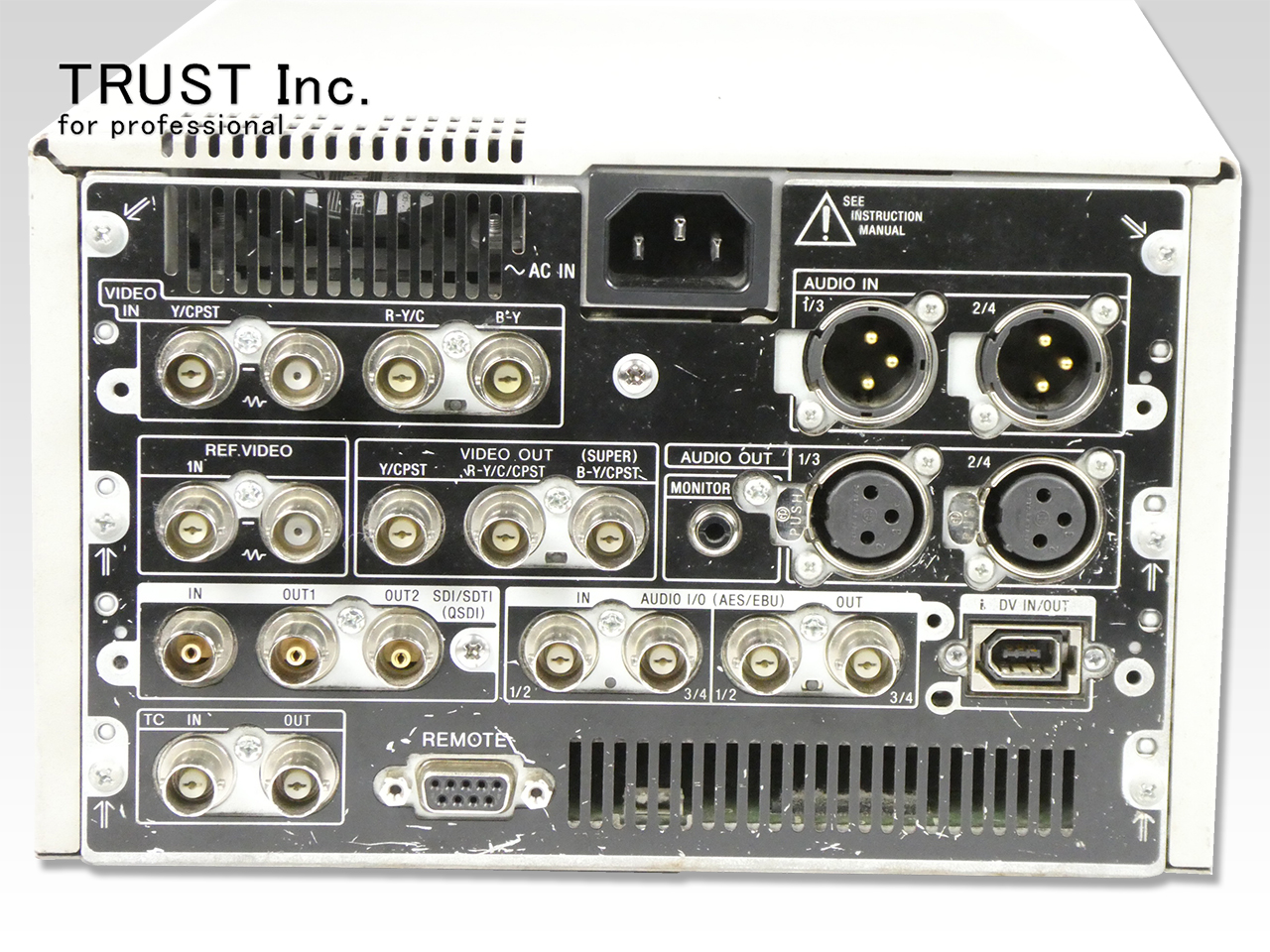 DSR-1500A / DVCAM Recorder【中古放送用・業務用 映像機器・音響機器の店 - トラスト株式会社】