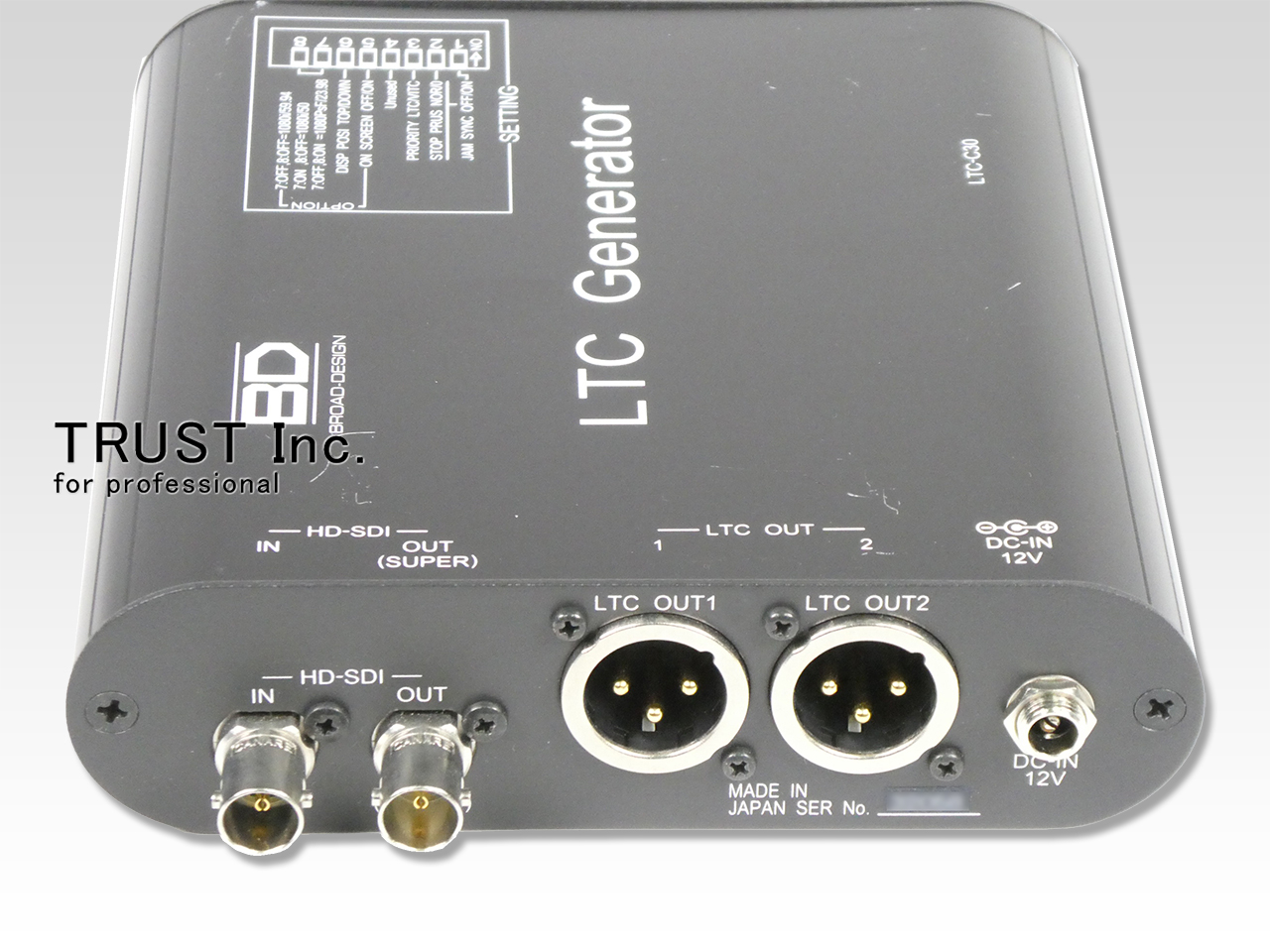 LTC-C30 / LTC GENERATOR【中古放送用・業務用 映像機器・音響機器の店 - トラスト株式会社】