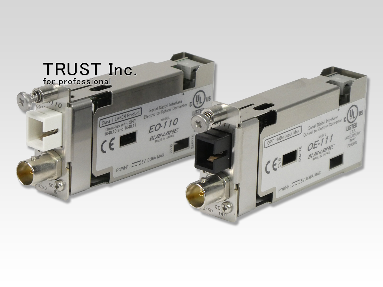 EO-110 + OE-111 / Optical Converter TX+RX SET【中古放送用・業務用 映像機器・音響機器の店 ...